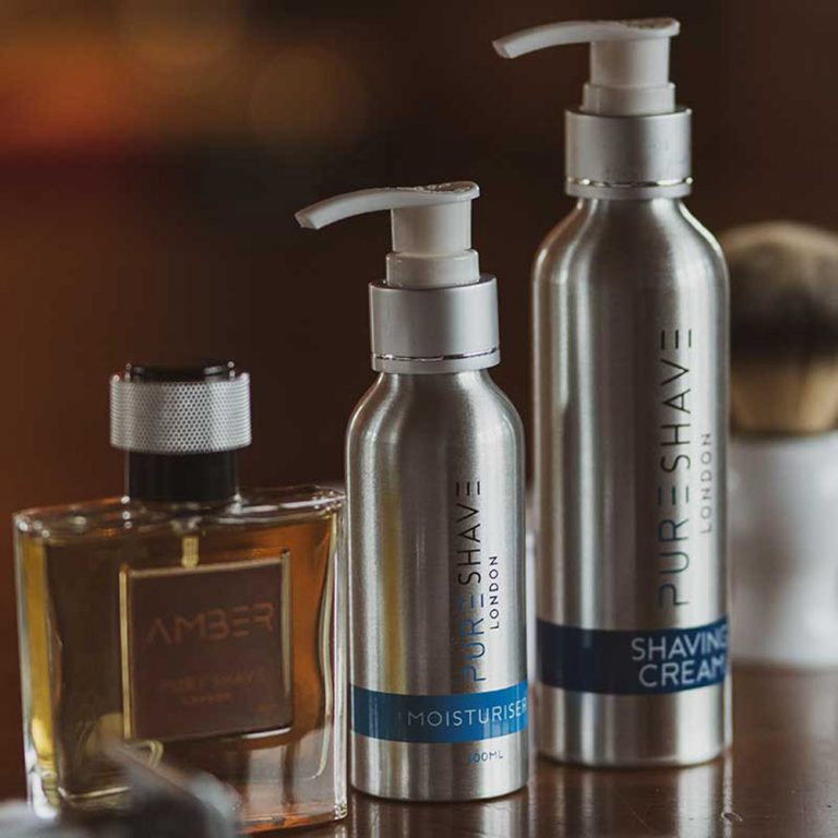 Shaving Cream (150ml) With Refillable Bottle | Pure Shave