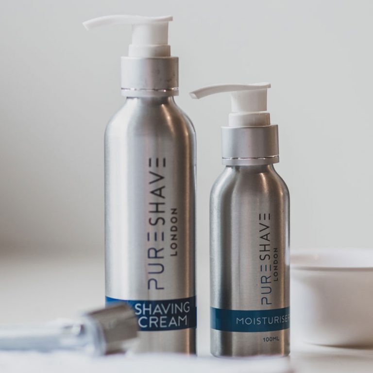 Shaving Cream (150ml) With Refillable Bottle | Pure Shave