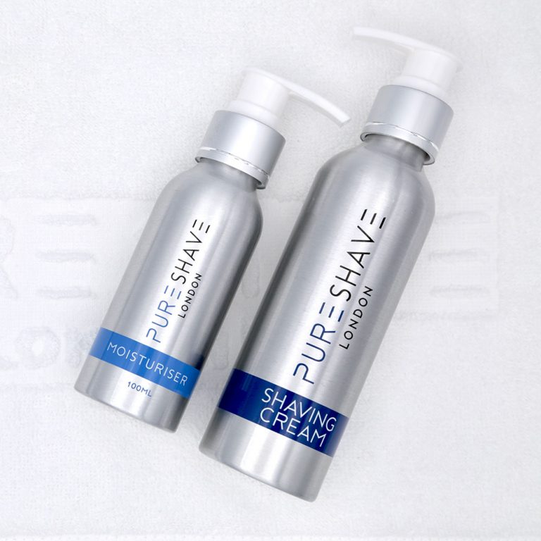 Shaving Cream (150ml) With Refillable Bottle | Pure Shave